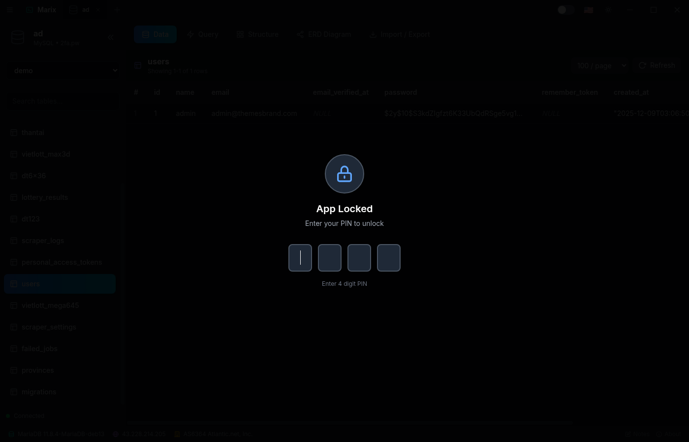 Marix - Modern Zero-Knowledge SSH Client